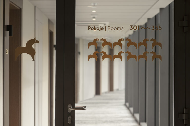 Wayfinding system for Glar Conference & SPA Hotel - Blank Studio